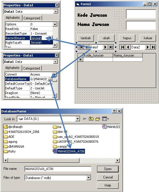 MEMBUAT PROGRAM DATABASE SEDERHANA MENGGUNAKAN VISUAL BASIC | Mukhriatin