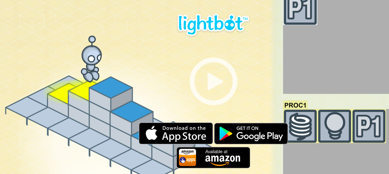 Comandos y funciones con LightBot.