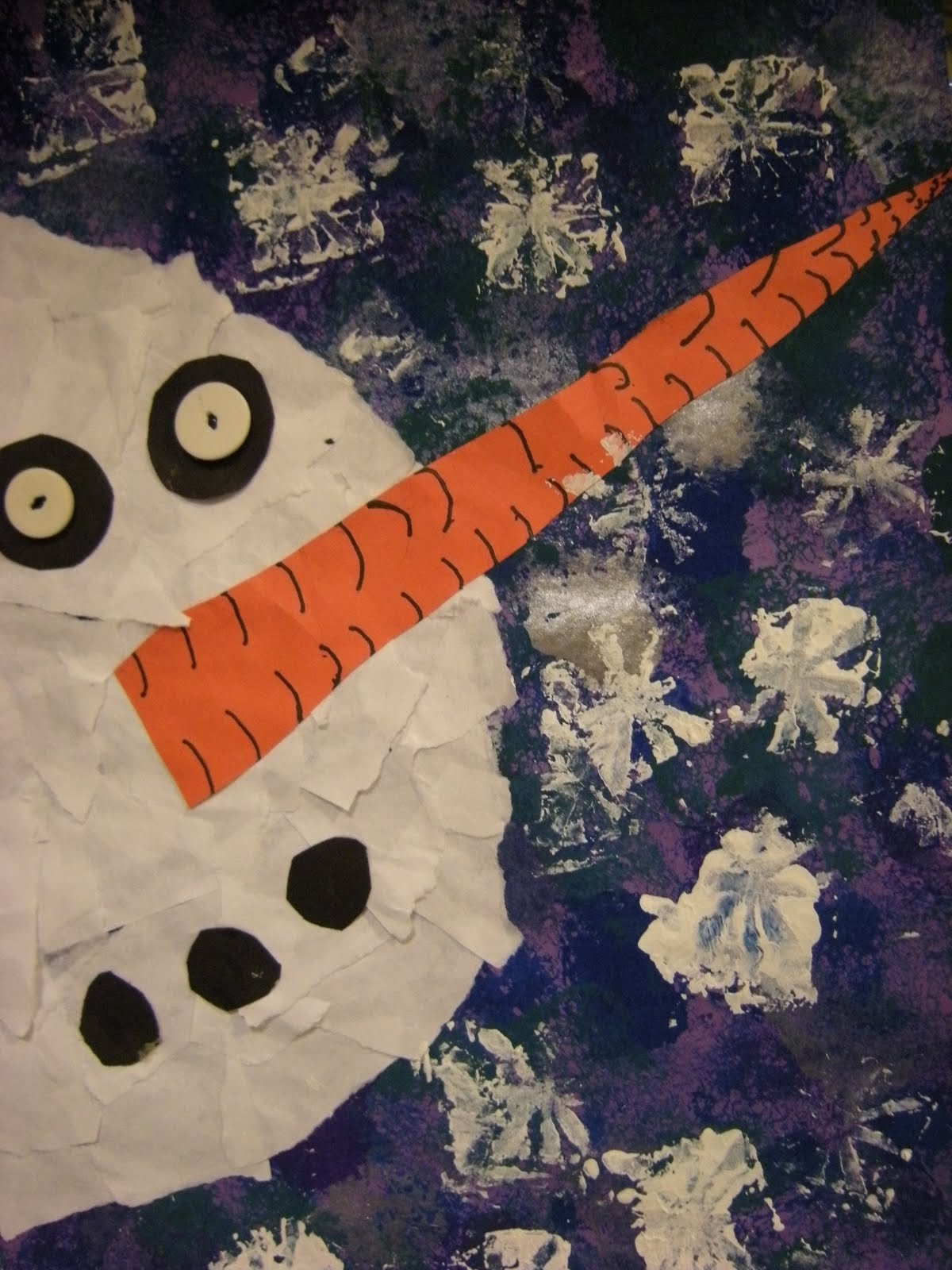 WHAT'S HAPPENING IN THE ART ROOM??: 1st Grade Snowmen
