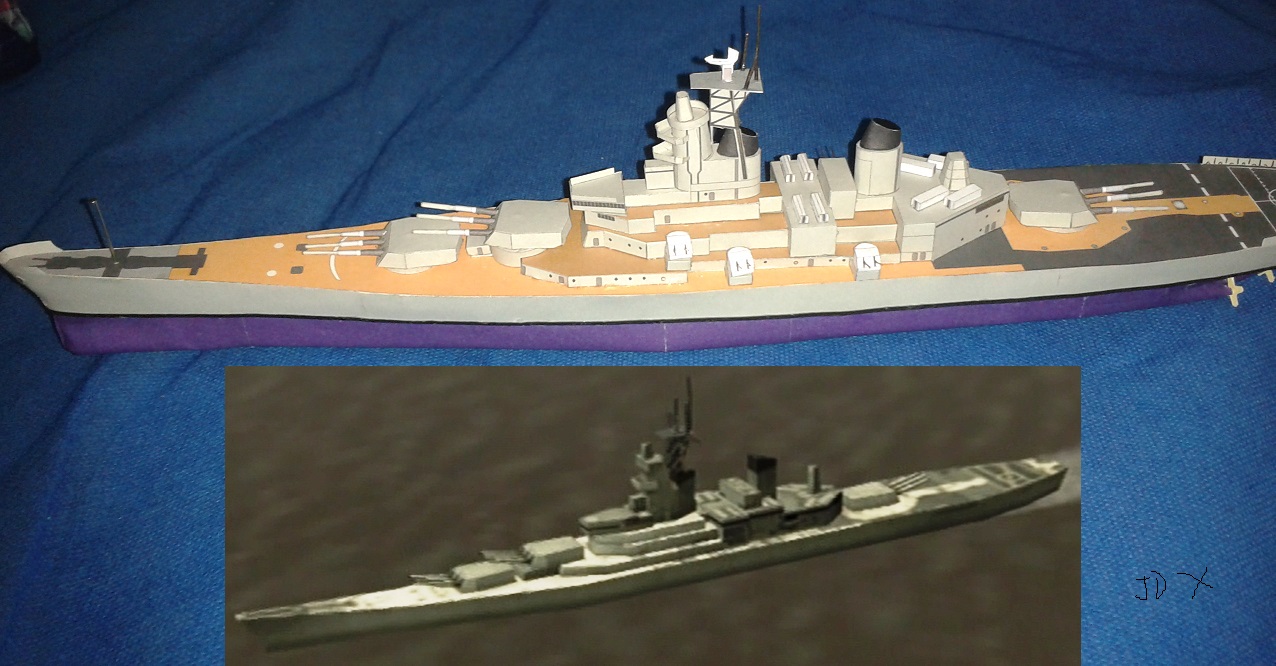 Ace Combat Model - Drawings: Iowa class battleship