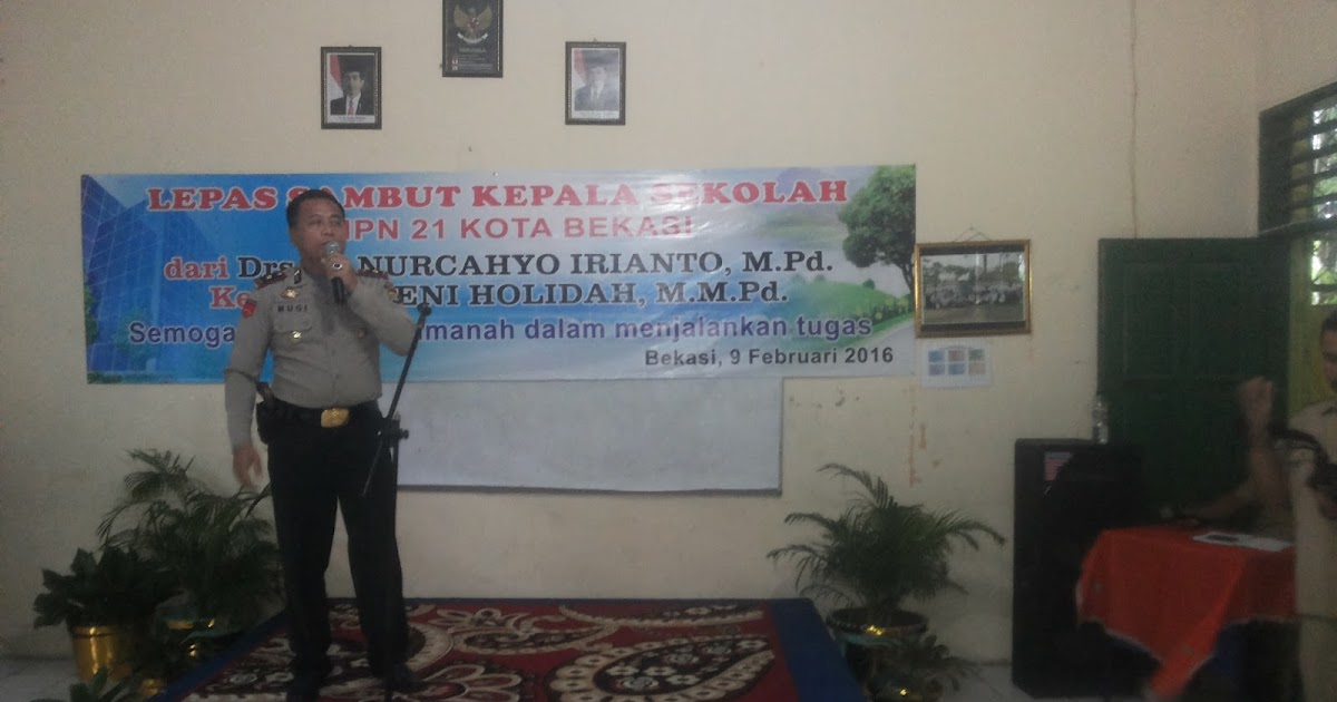 ACARA PISAH SAMBUT KEPALA SEKOLAH SMPN 21 KOTA BEKASI ~ POLSEK BEKASI UTARA