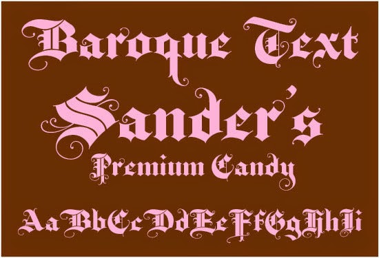 Walcott Design Fonts and Graphics: Font of the Week #11: Baroque Text