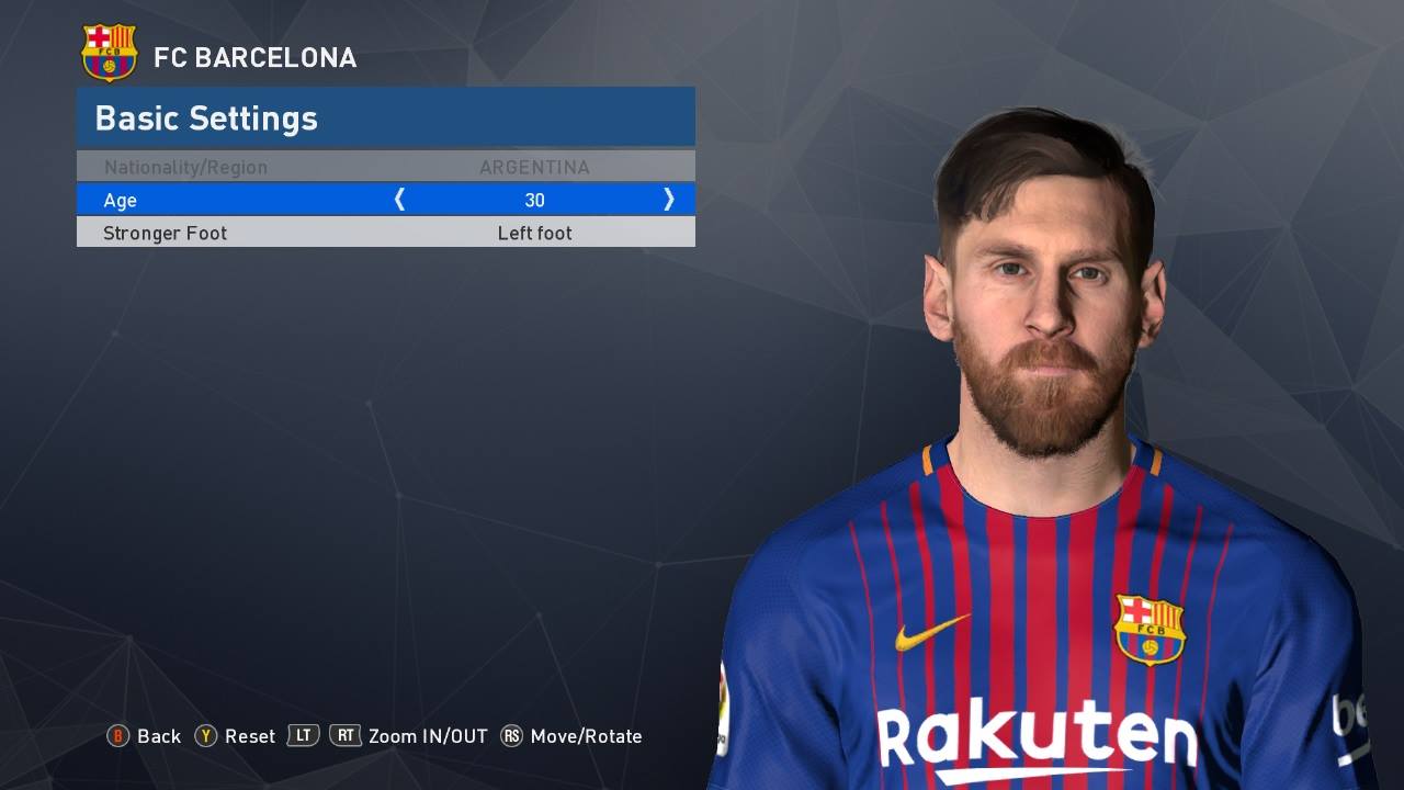 pes-modif: PES 2017 L. Messi Face by Shenawy