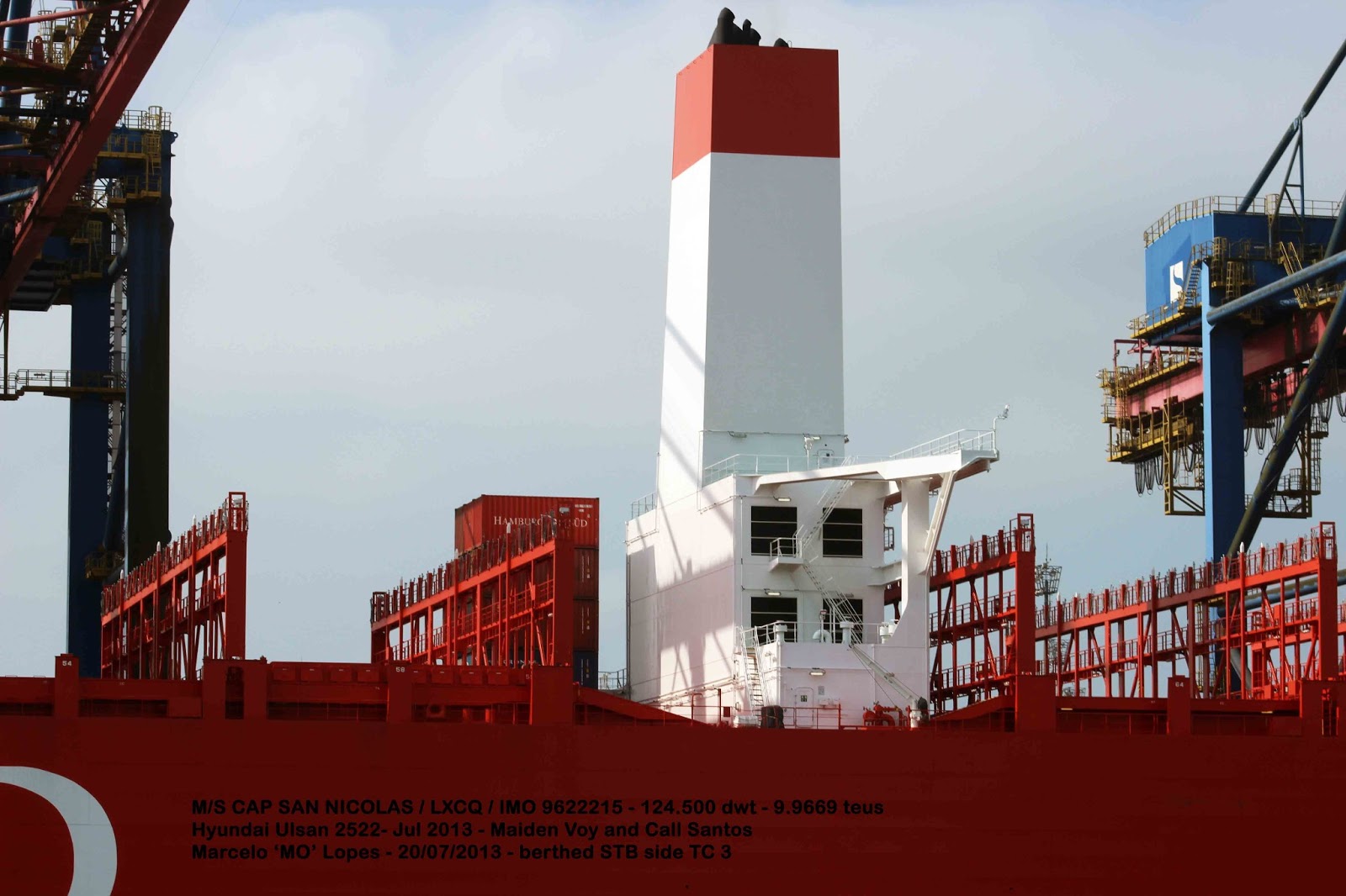 Santos Shiplovers: M/S Cap San Nicolas / LXCP - Em sua primeira ...