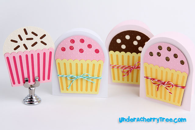 Under A Cherry Tree: Build-A-Cupcake! Cupcake Note Cards.
