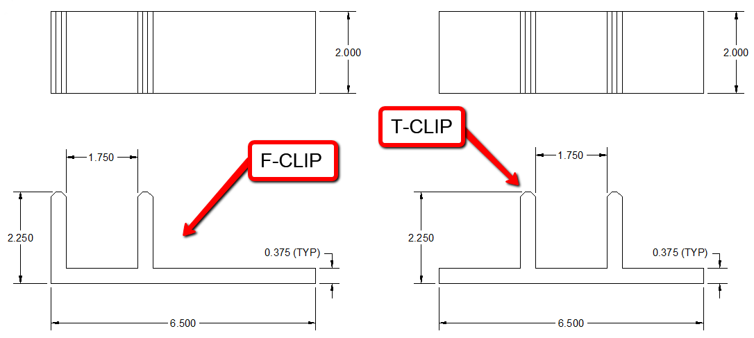 CurtainwallBIM: Creating Parametric T and F Clips