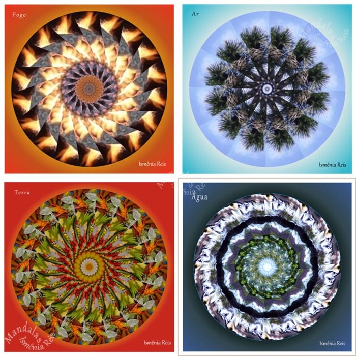Mandalas de Ismênia Reis: Mandalas e os Quatro Elementos