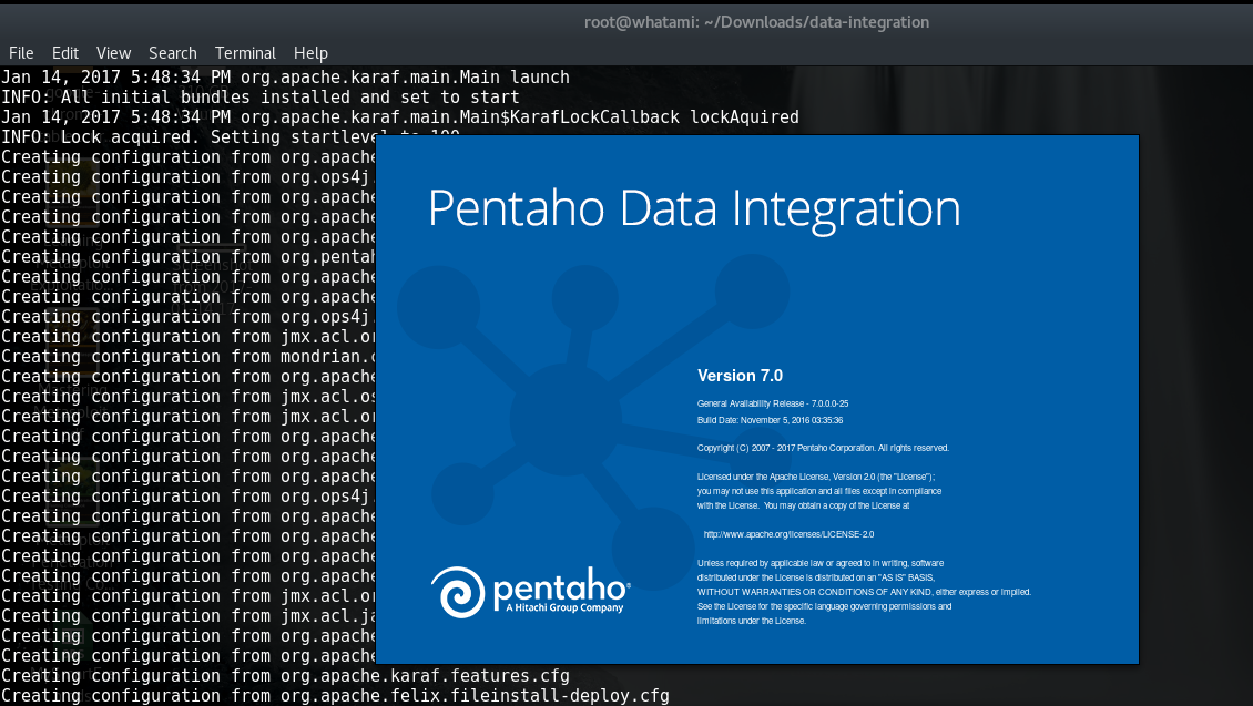 #Installation - Pentaho Data Integration (Kettle) Community Edition - Ctrl + Alt + T