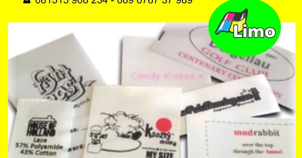 LIMO PRINT: LABEL PITA SATIN