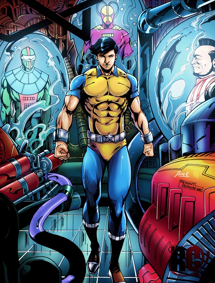 Super Comando Dhruv - Superhero Artwork