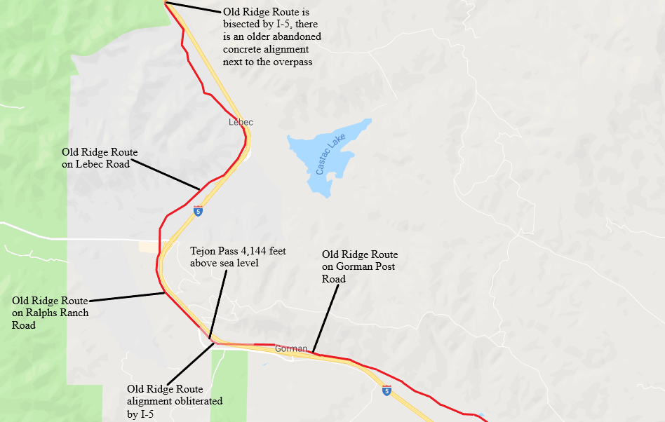 Legend of the Ridge Route; a history of crossing the mountains between ...