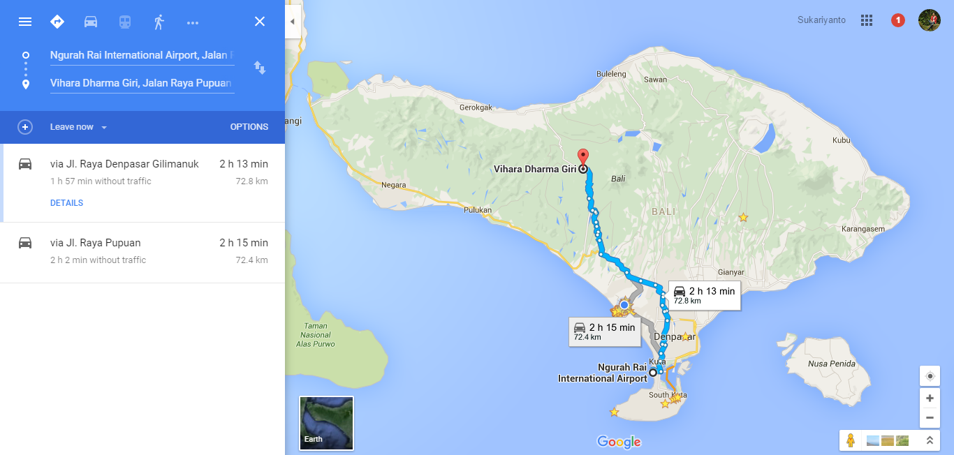 Sleeping Buddha at Vihara Dharma Giri | Suarganing Mercapada