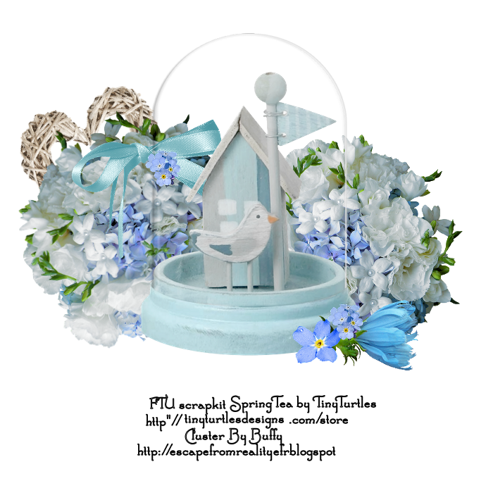 Escape From Reality Blog: FTU Cluster Frames "Spring Tea"