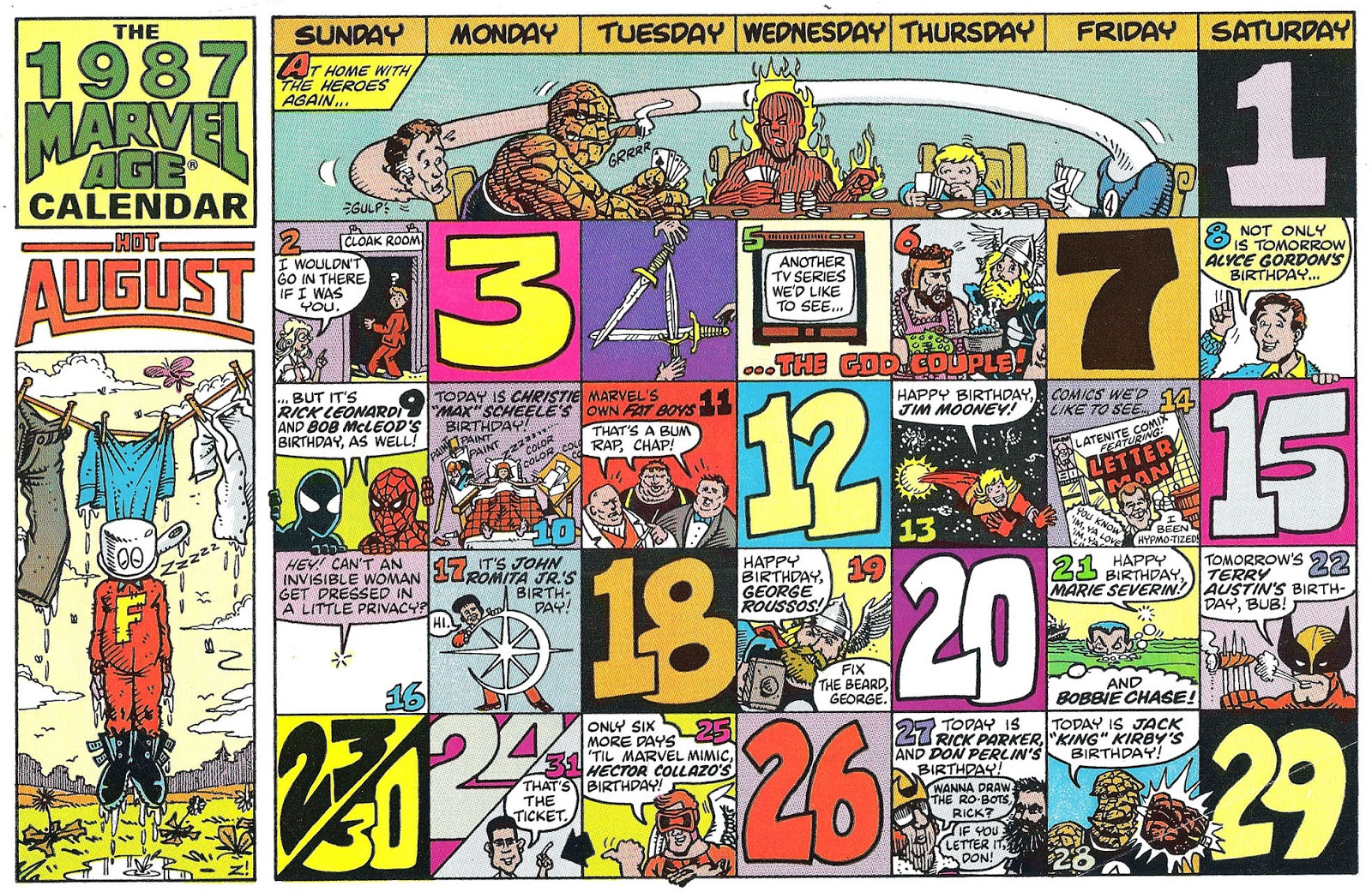 The Dork Review: Cool Calendar: August