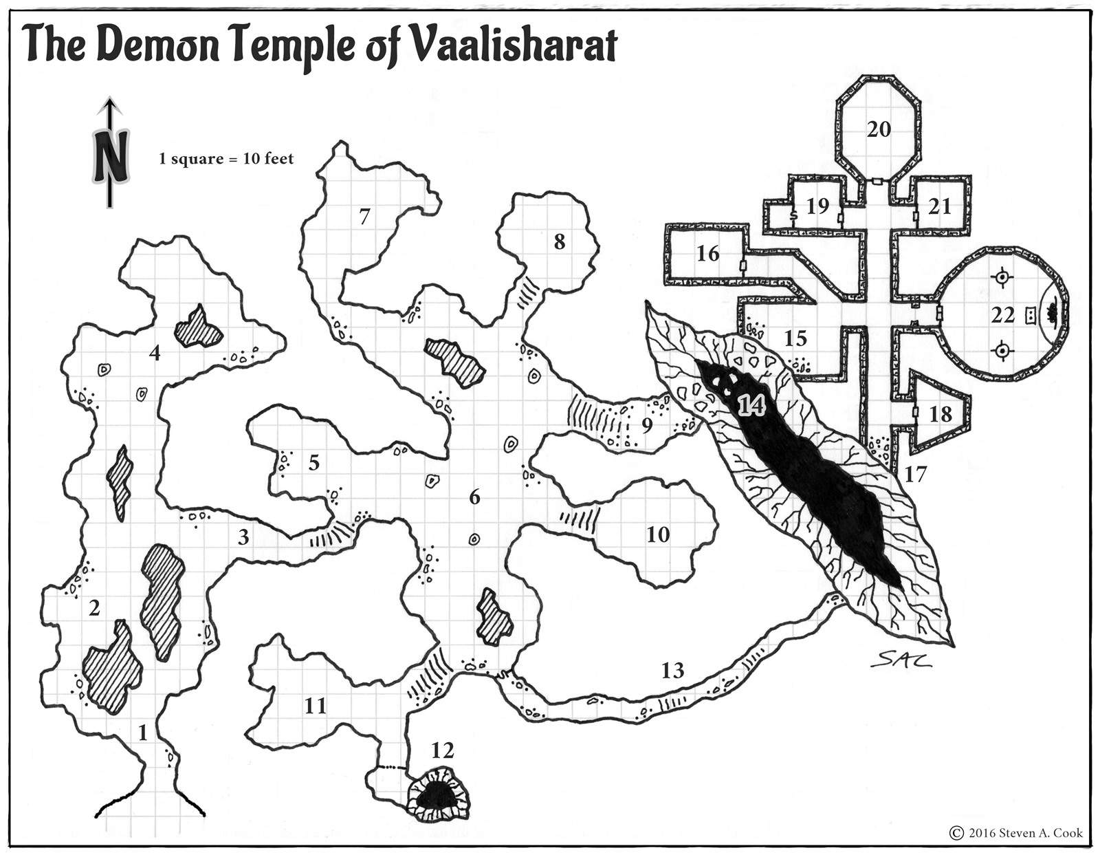 The Borderlands: Friday Map (1): The Demon Temple of Vaalisharat