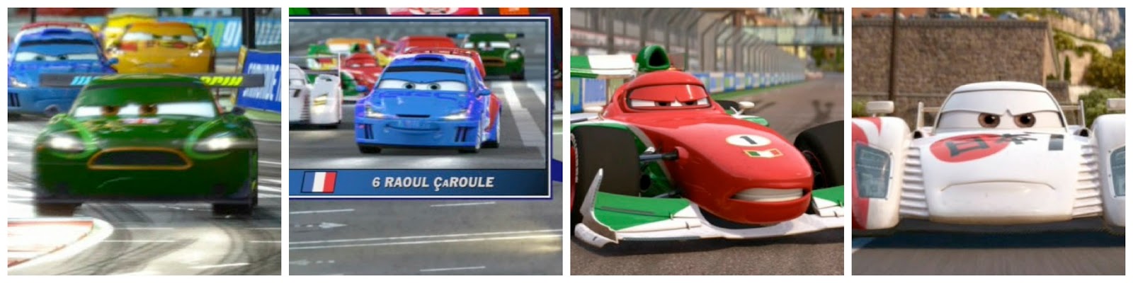 Dan the Pixar Fan: Cars 2: Racing 4-Pack (Nigel Gearsley, Raoul ÇaRoule ...