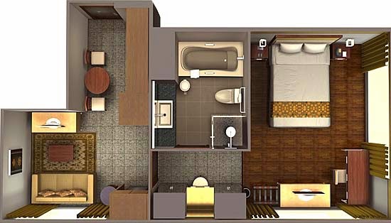 Hotel Suite Layout.