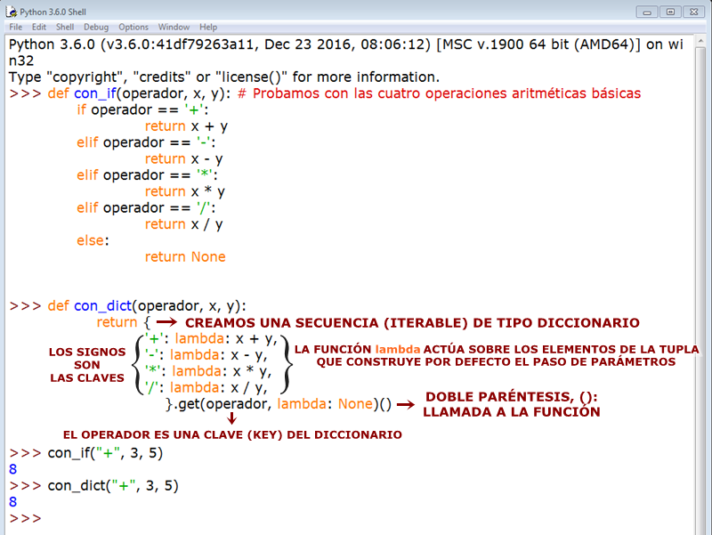 APRENDER A PROGRAMAR CON PYTHON: T2. LAS FUNCIONES LAMBDA: ELOGIO DE LA SENCILLEZ.