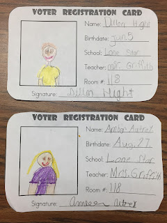For the Love of First Grade: Voting in the Classroom Election Freebie