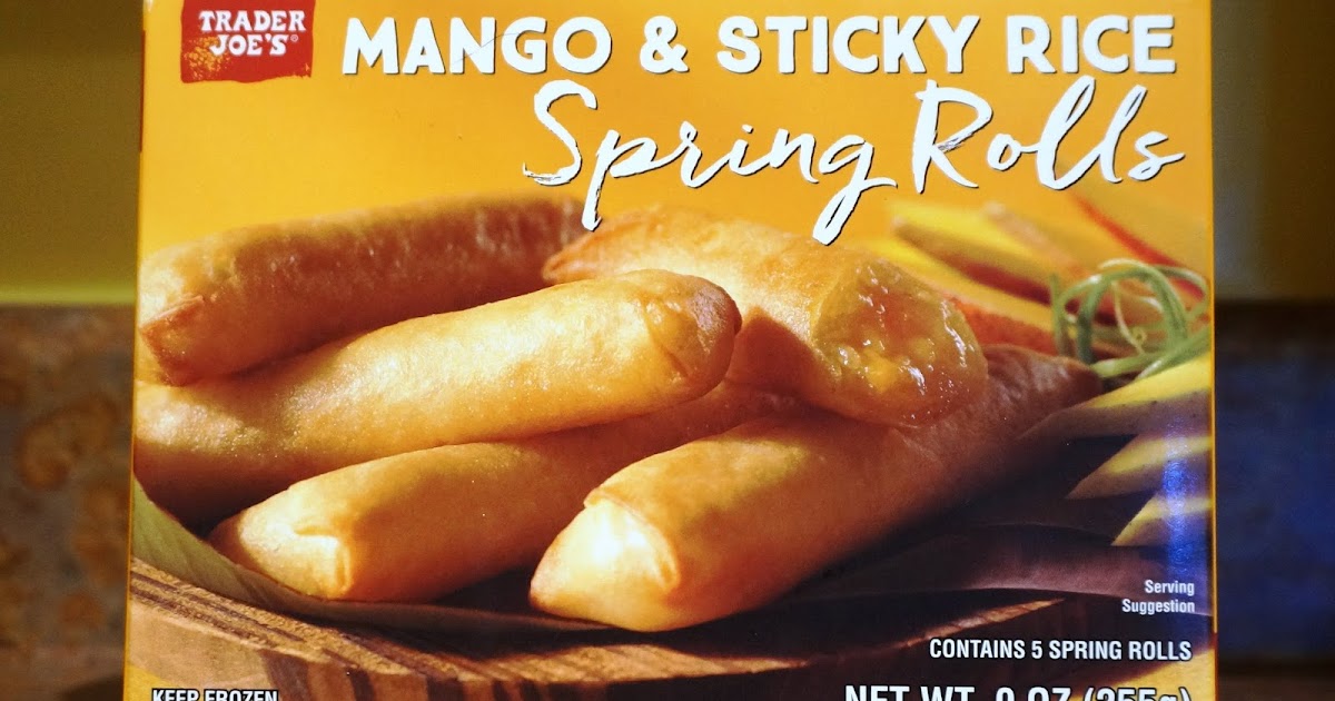 Exploring Trader Joe's: Trader Joe's Mango & Sticky Rice Spring Rolls