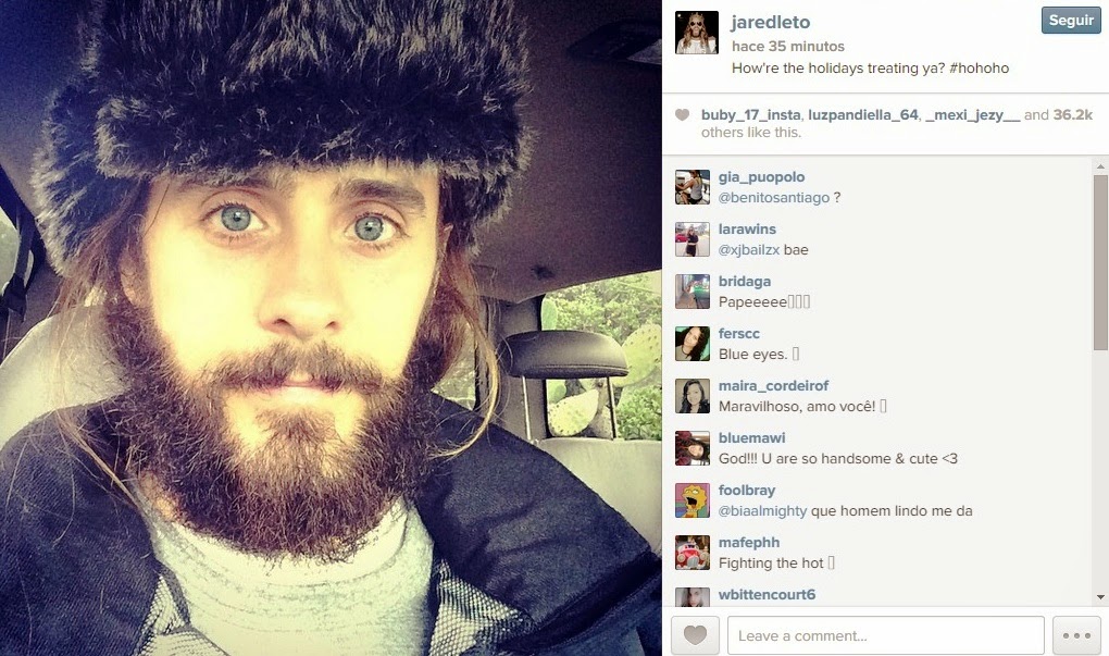 Jared Leto Latin American Fans: Instagram Jared 211214