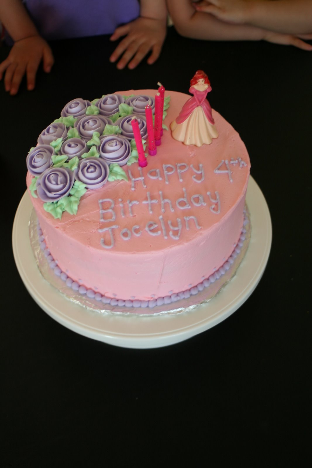 Thomas Family NO. 7106: Jocelyn's 4th Birthday Cake