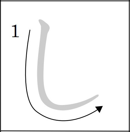 NRA's Blog - Talk About Japanese: Membuat Hiragana SHI
