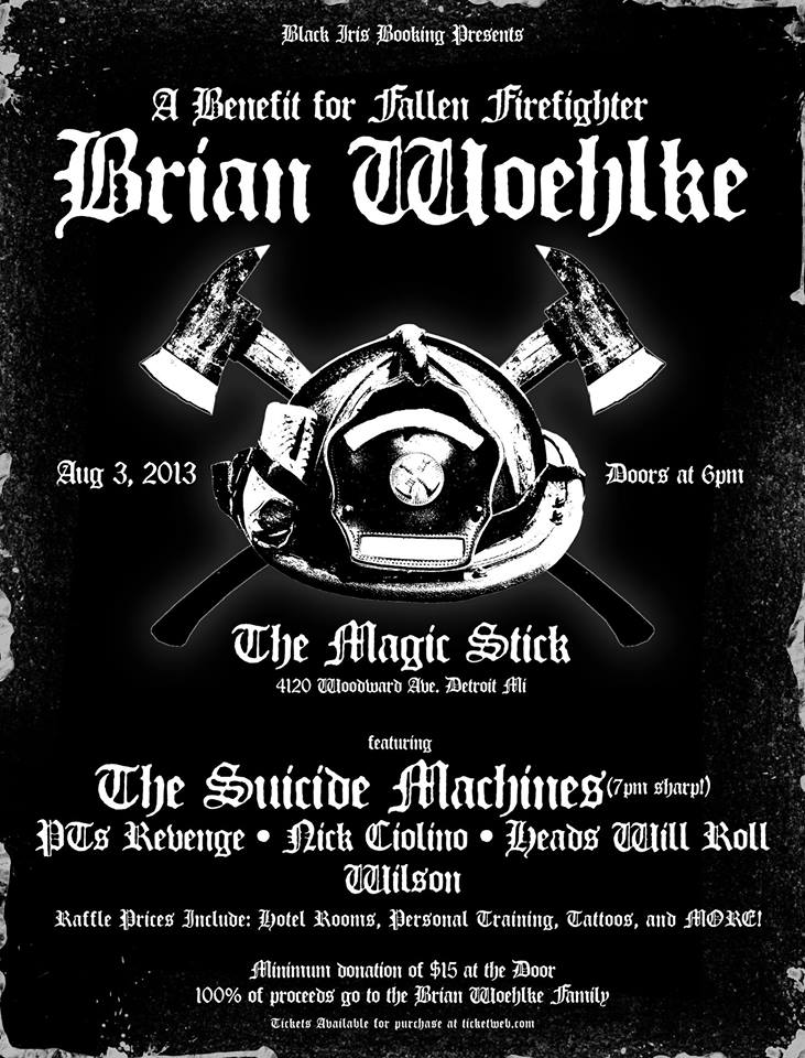 Hip In Detroit: A Benefit Show for Fallen Firefighter Brian Woehlke
