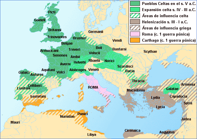 Celtic Culture : Geographical Ubication