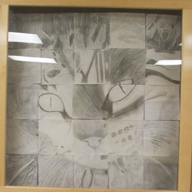Art Teacher Creature: Mystery Collaborative Grid Drawing