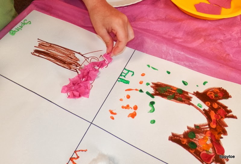 Tippytoe Crafts: Seasonal Trees