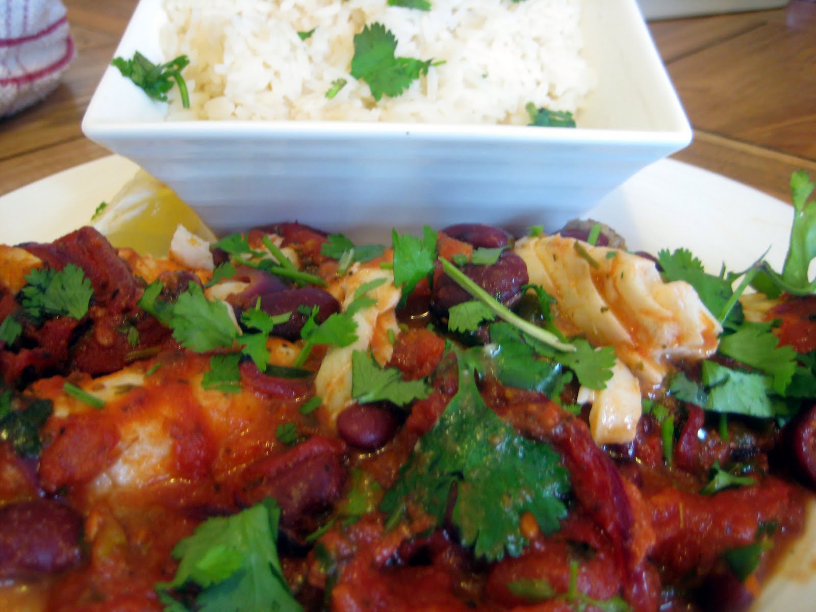 Serena's Medium Rare: Low Fat Mexican Baked Cod