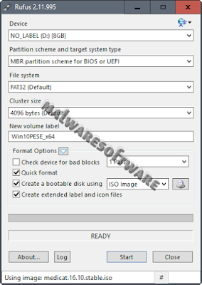 Rufus 3.4 Build 1430 โปรแกรมทำ UEFI USB FlashDrive Boot เพื่อลง Windows ...