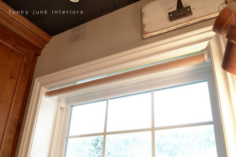 Make this $7.00 burlap coffee bean bag window treatment! Easy & rustic ...