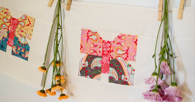 Tutoriales de Patchwork: BLOQUE MARIPOSA