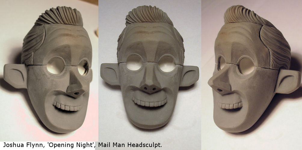 Joshua Flynn: Puppet Head Sculpt- Mail Man Part II