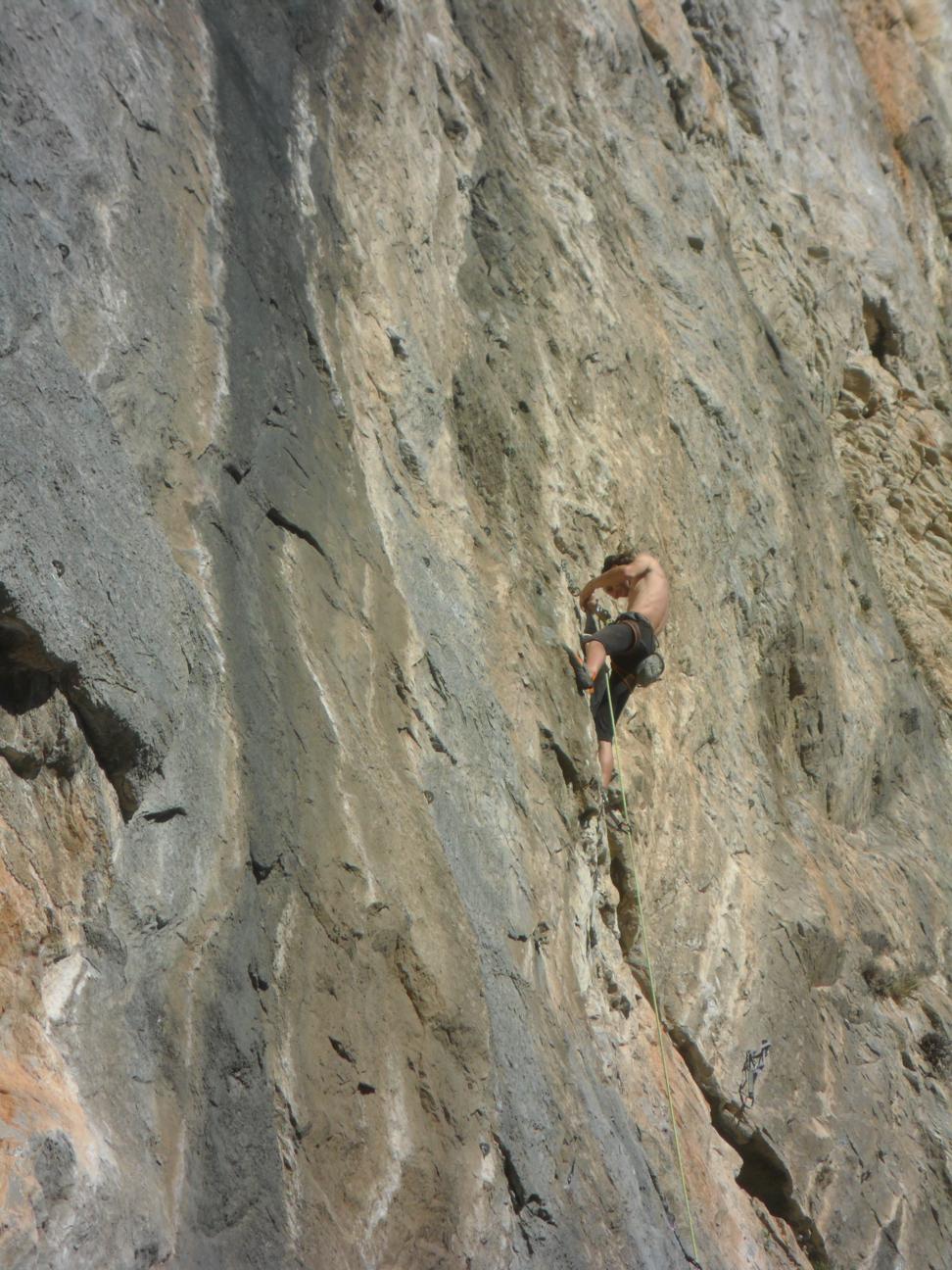 Escalada en Los Vados, Sector La Canal.