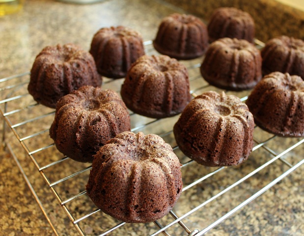 Food Lust People Love: Triple Chocolate Mini Bundts #Bundtamonth