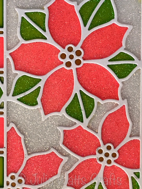 Inky Finger Zone: Pink Poinsettia Stained Glass Window