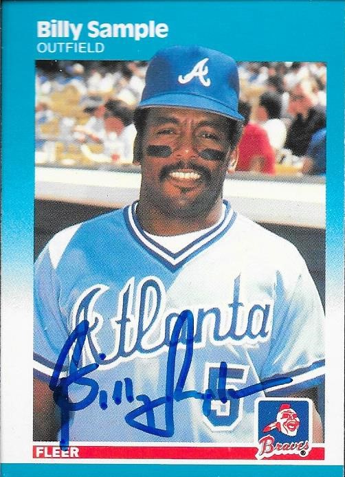 foul bunt: TTM Success - Billy Sample
