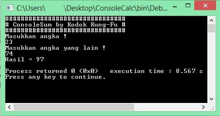 Kalkulator Sederhana dengan C++
