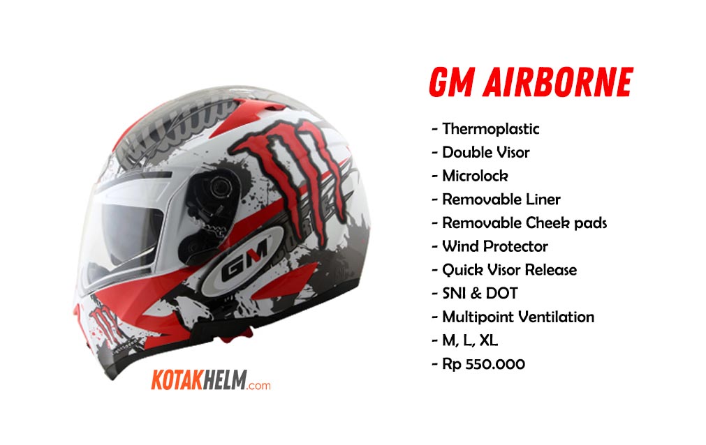 Daftar Harga Helm GM Full Face Terbaru Semua Series, Mulai dari 300 Ribuan