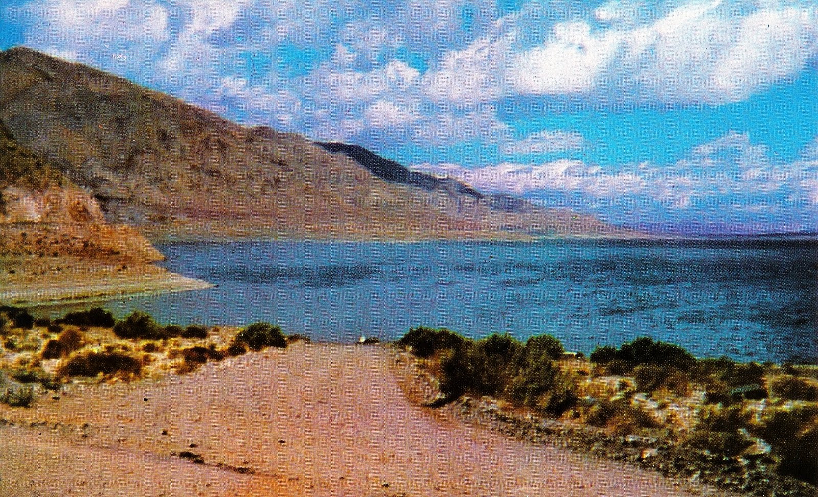Writerquake: Old Postcard Wednesday--Walker Lake, Hawthorne, Nevada