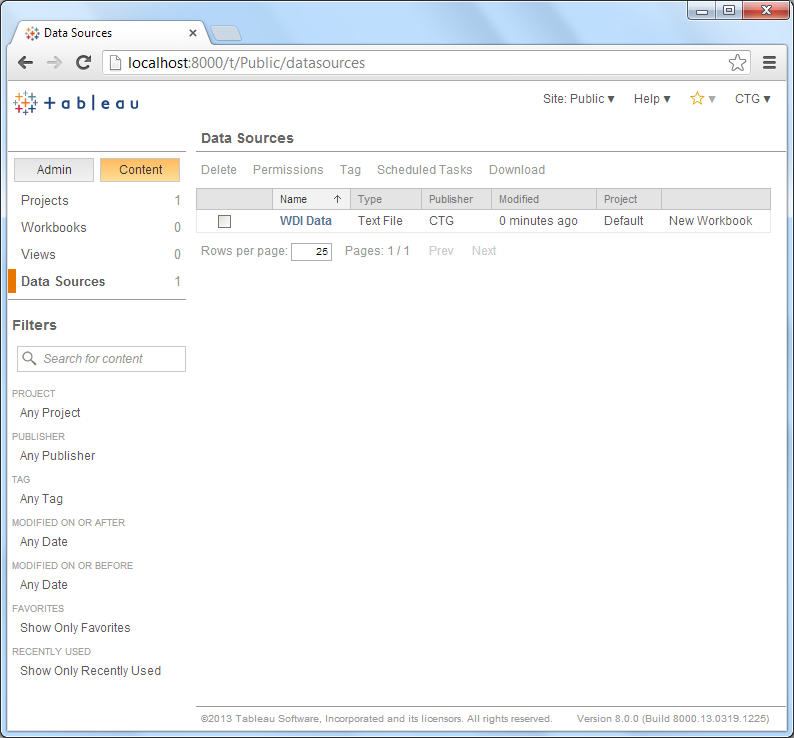 Tableau Friction: Tableau Server 8 First Blush - A Much Improved UI ...