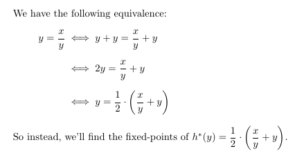 The Java Mathematician: Finding Fixed-Points of Functions