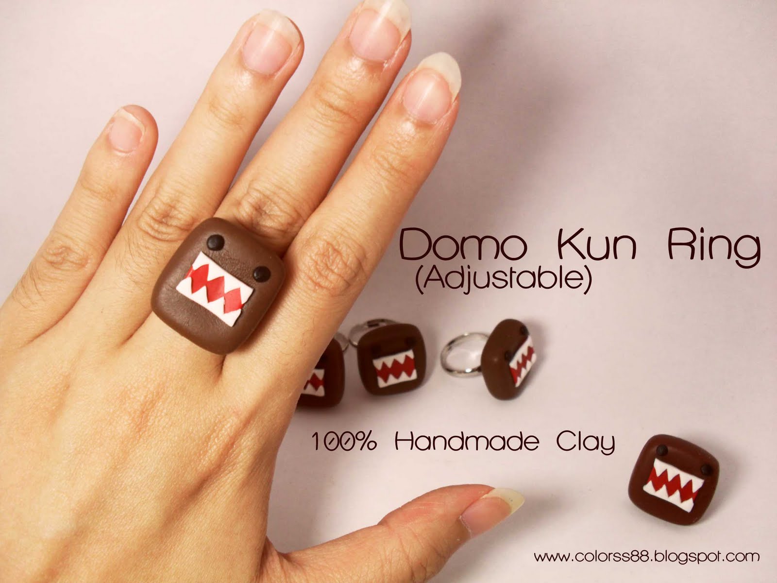 Colorss Clay Accessories - 100% Handmade with Love: DOMO KUN is here!