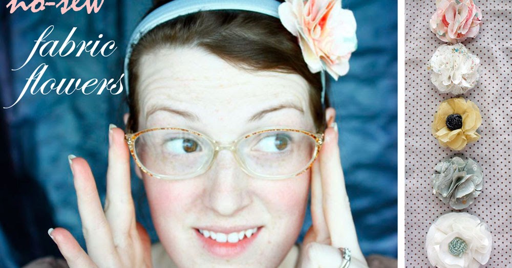 No-Sew Fabric Flower Tutorial