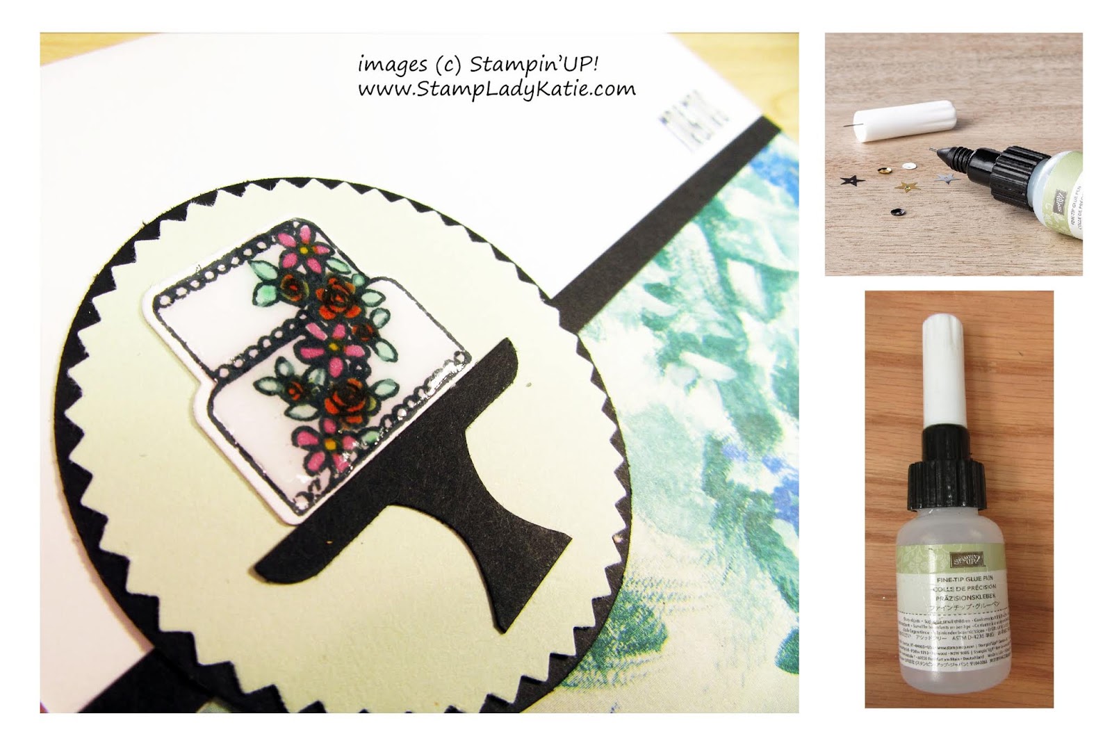 StampLadyKatie.com: Three Ways to Add Shine to the Cake Icing