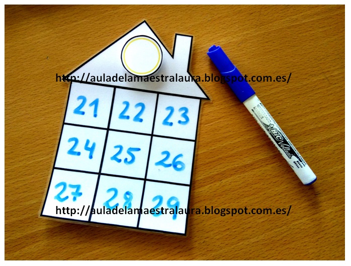 Aula de la maestra Laura: Cada "familia" en su casita