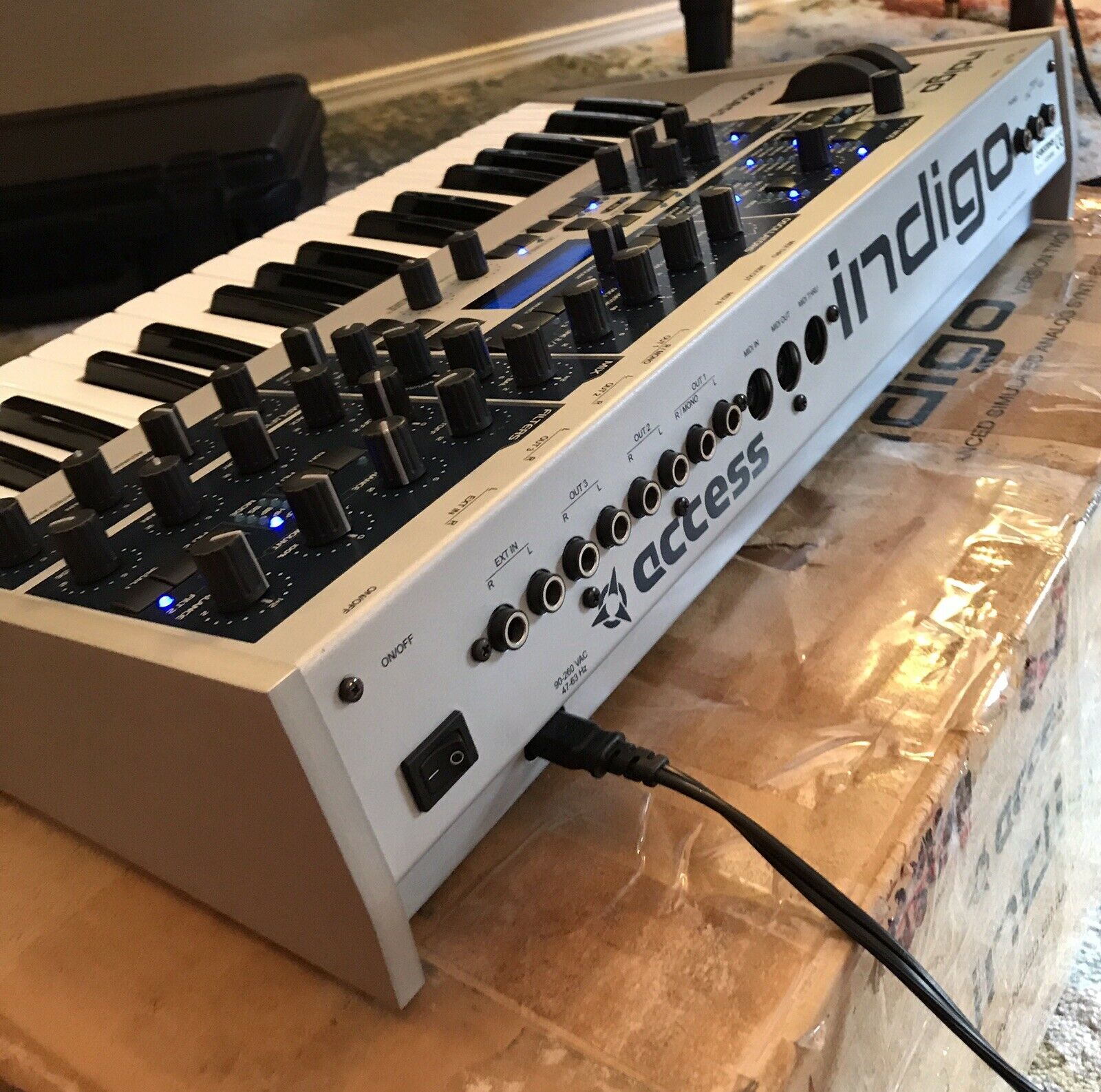 MATRIXSYNTH: Access Virus C Indigo 2 Keyboard Synthesizer SN 10200063 w/ Original box